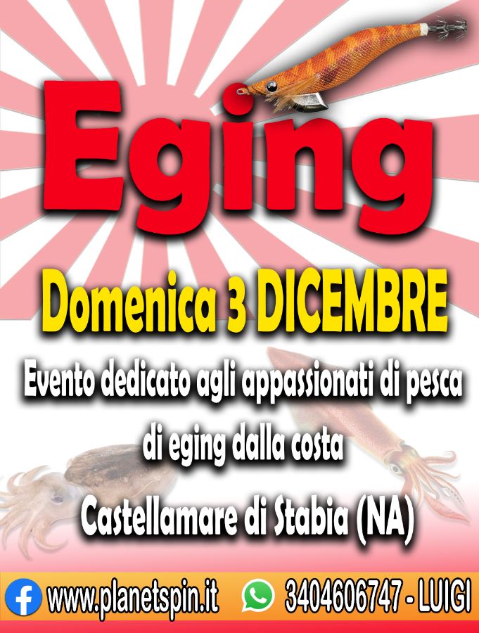 Pesca Eging (cefalopodi) – EVENTO a Napoli - Planetspin